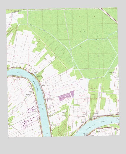 Convent, LA Topographic Map - TopoQuest