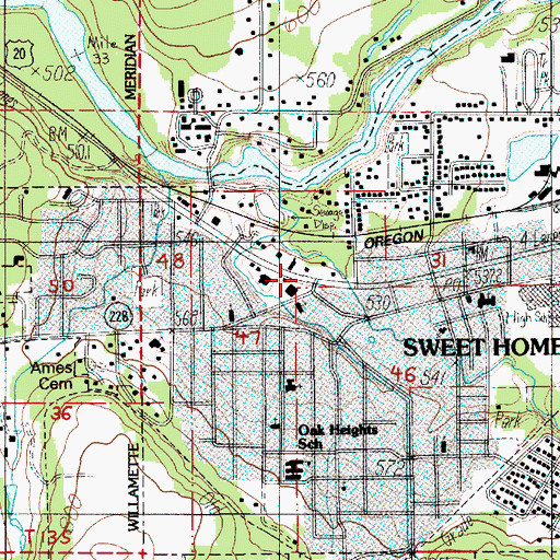 Sweet Home Or Map