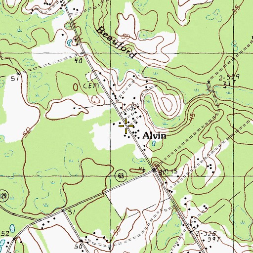 Alvin City Map