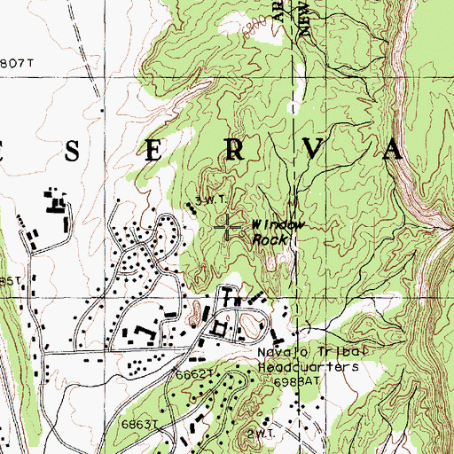 Window Rock Arizona Map
