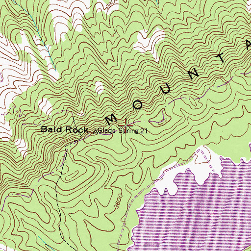 Topographical Map Of Virginia Mountains