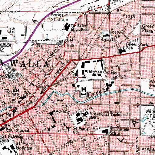 Whitman College Map