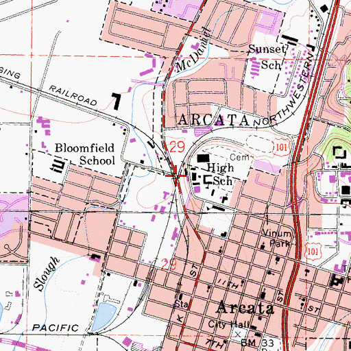 Arcata City Map