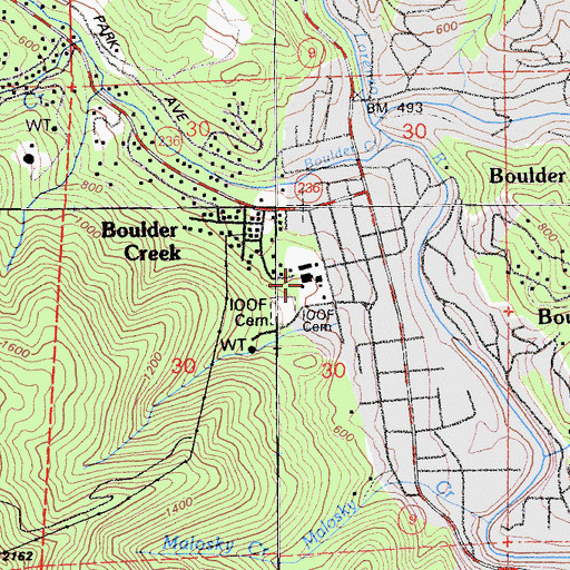 Boulder Creek High School (historical), CA