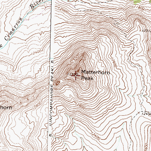 Matterhorn Mountain Map