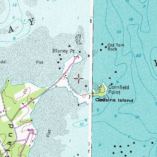 Map Of Cousins Island Maine