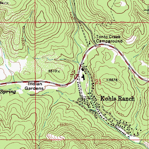 Kohls Ranch Post Office (historical), AZ