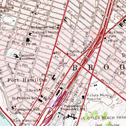 Fort Hamilton Station Brooklyn Post Office, NY