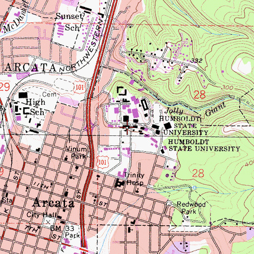 Arcata City Map