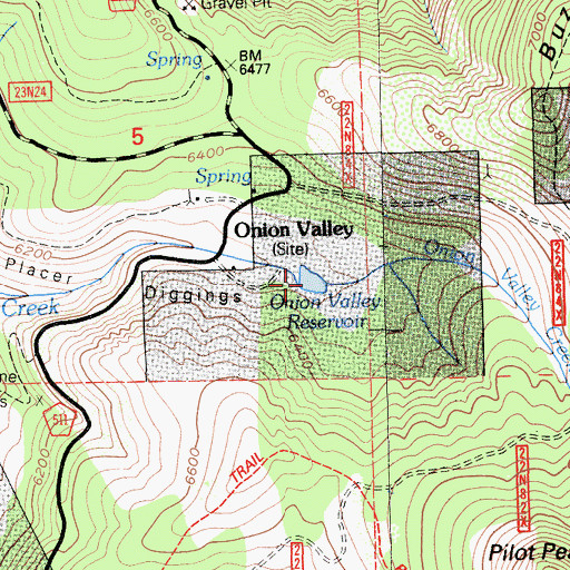 Onion Valley Reservoir, CA