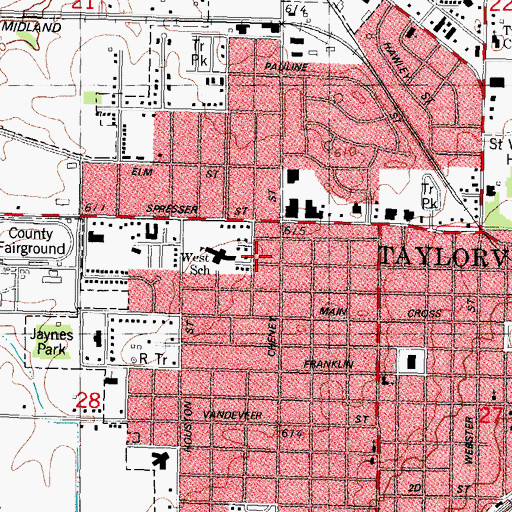 Taylorville Il Map
