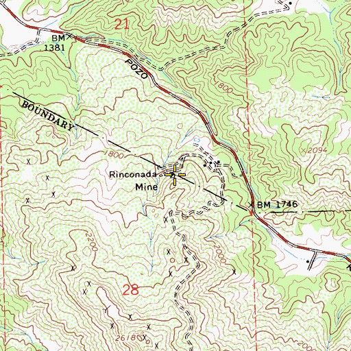 Rinconada Mine, CA