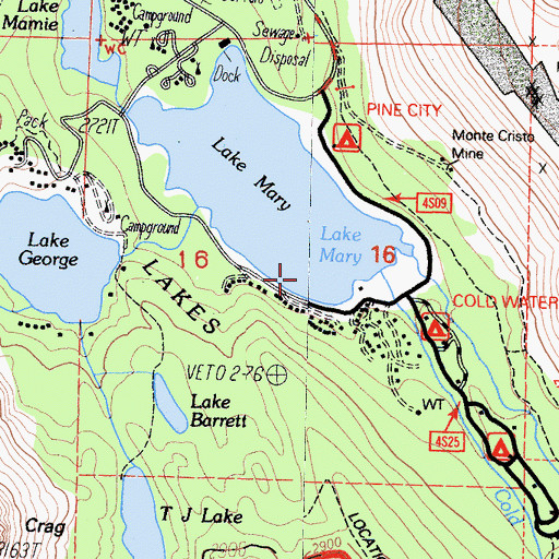 Lake Mary Campground Map Lake Mary Campground | Mammoth Lakes,
