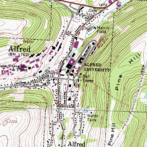 Alfred University Map