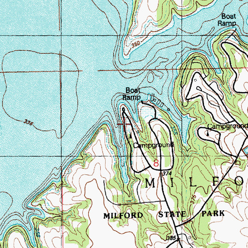 Milford State Park Cedar Point Campground, KS