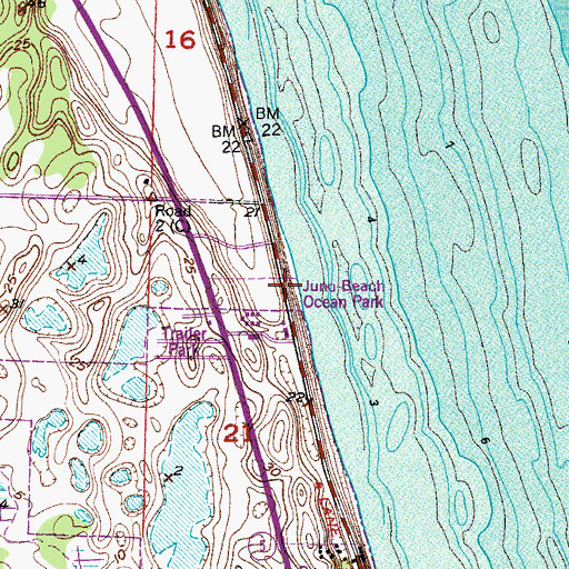 Juno Beach Florida Street Map