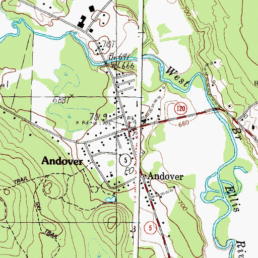 Map Of Andover Maine