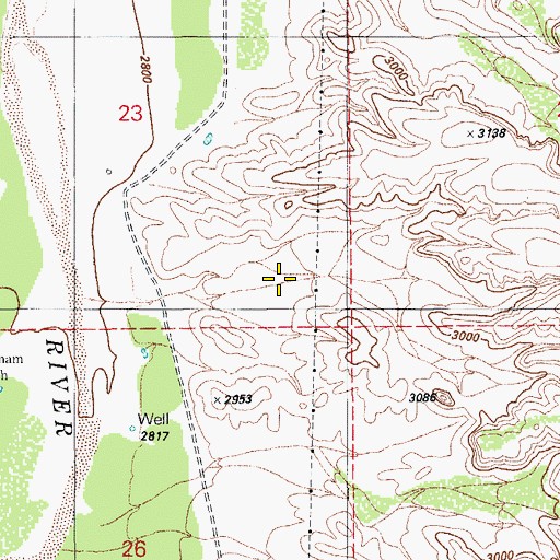 Drumlin Topographic Map