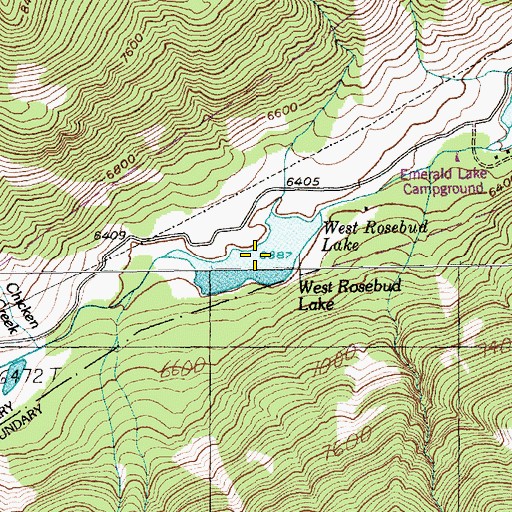 West Rosebud Lake, MT
