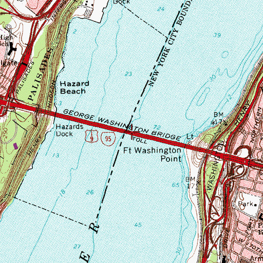 George Washington Bridge Map