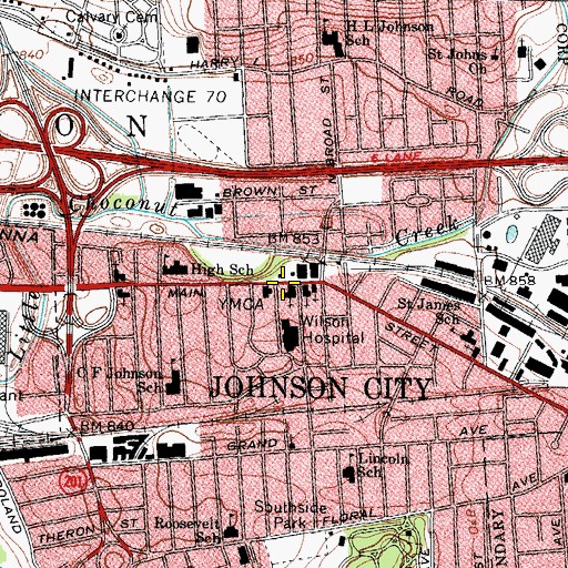 Johnson City Map